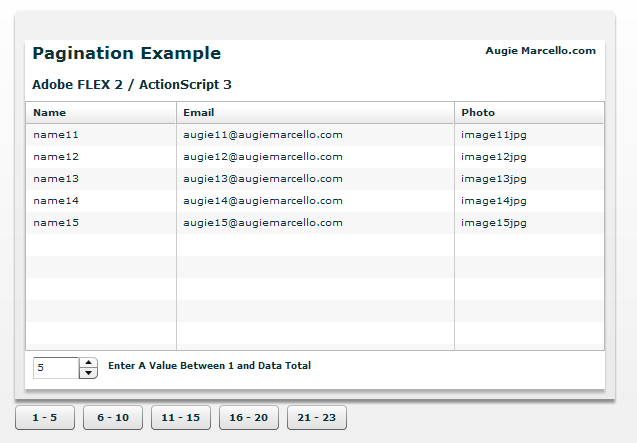 [Flex] DataGrid with pagination, paginate component, paginator : 네이버 블로그